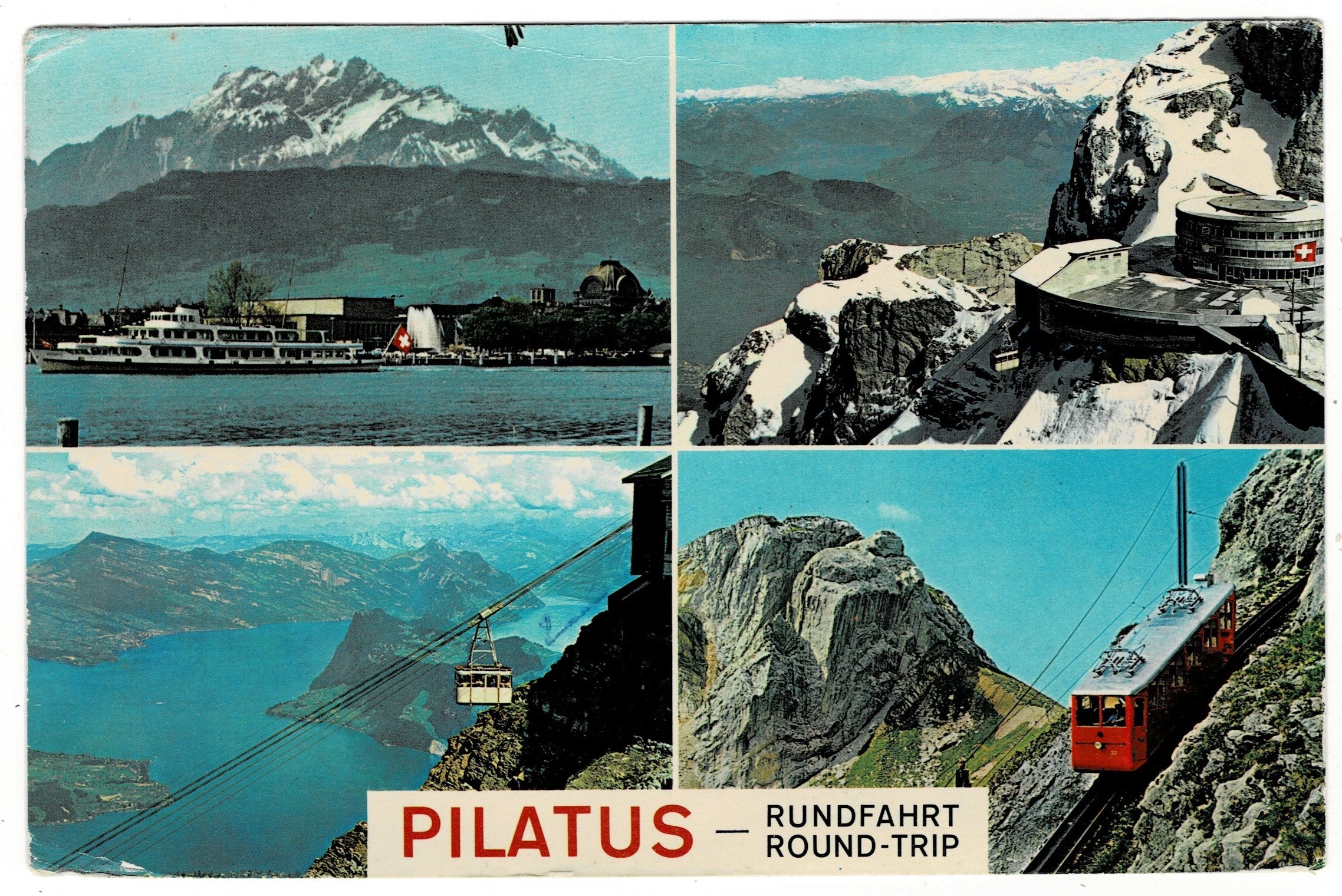 Mount Pilatus Switzerland Vintage Postcard – Get Lucky Vintage