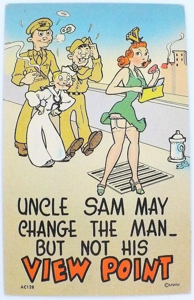 1940s WW2 era Saucy Military Comic Vintage Saucy Comic Postcard – Get ...