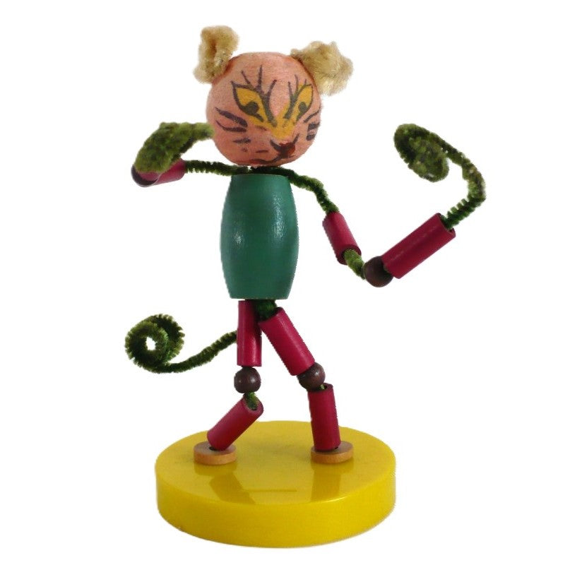 1960s Vintage Beaded Tiger Pipe Cleaner Bendy Doll – Walco Bead Co ...