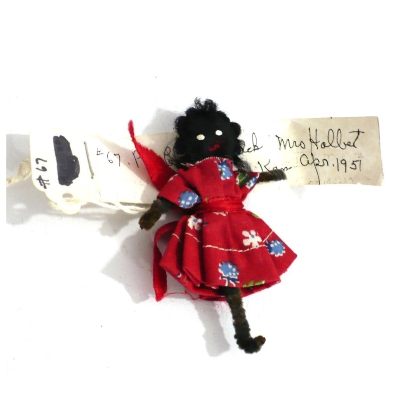 1950s Vintage American Folk Art Black Bendy Doll Pocket Posie Black ...